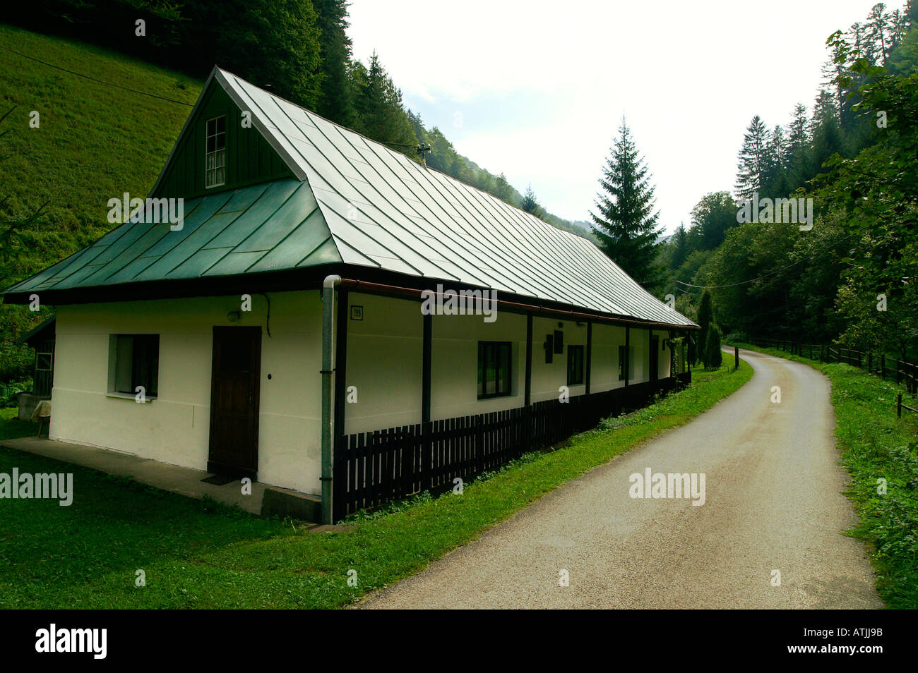 Traditional slovak house, mountain region, Slovakia Stock Photo - Alamy