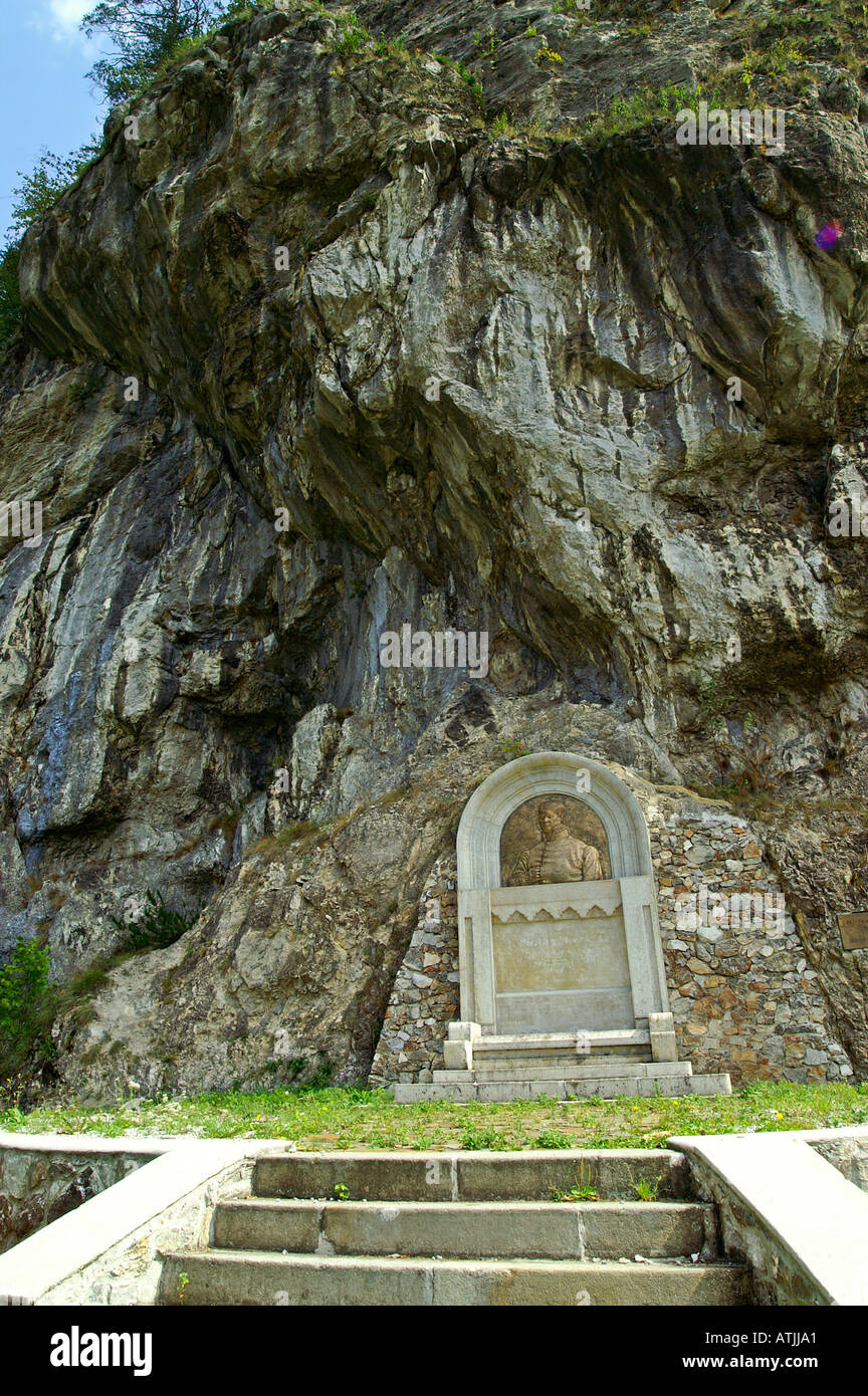 Monument under the limestone wall Stock Photo - Alamy
