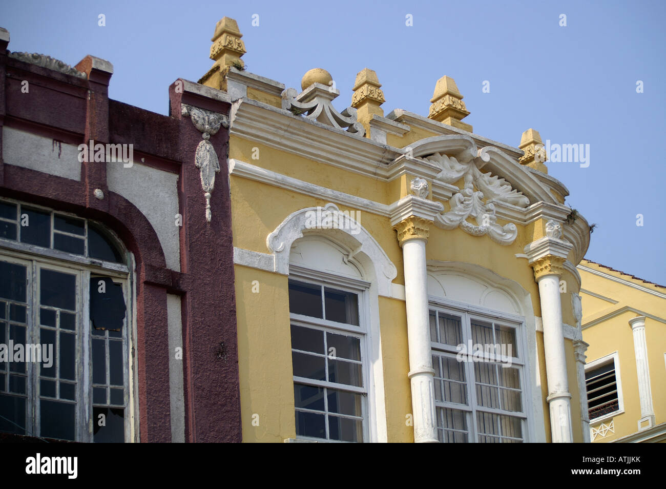 Portuguese style buildings Stock Photo - Alamy