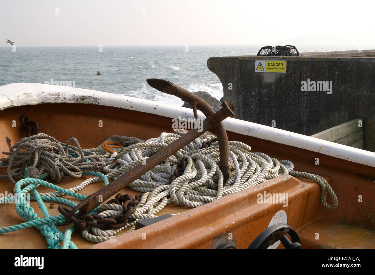 Fishing boat Beesands Devon England Stock Photo - Alamy