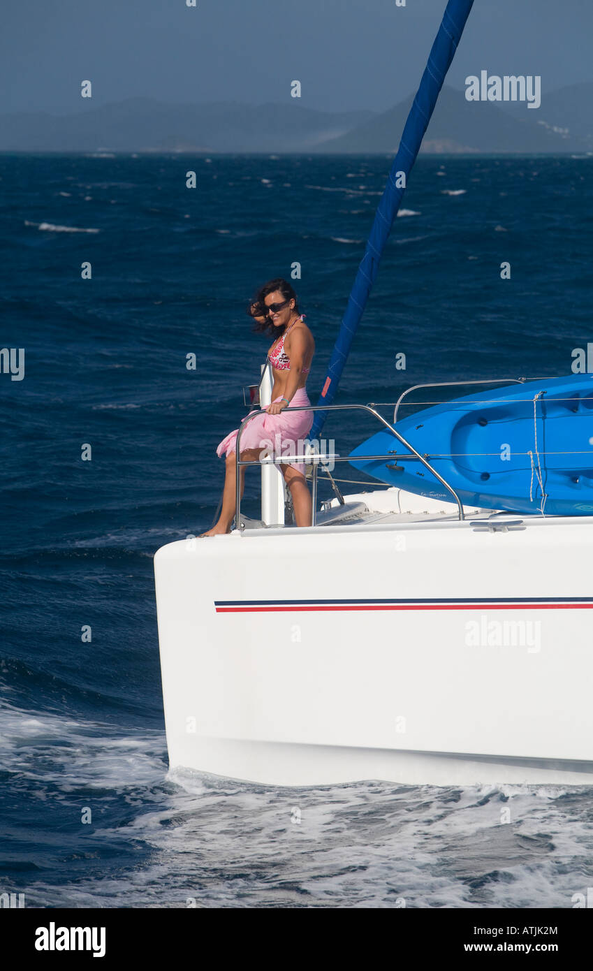 Sailing in St Vincent and Grenadaines Winward Islands Lesser Antilles ...