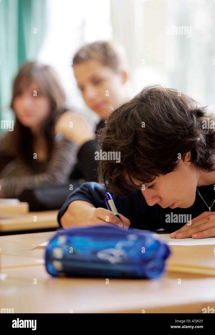 pupils in German school Stock Photo - Alamy