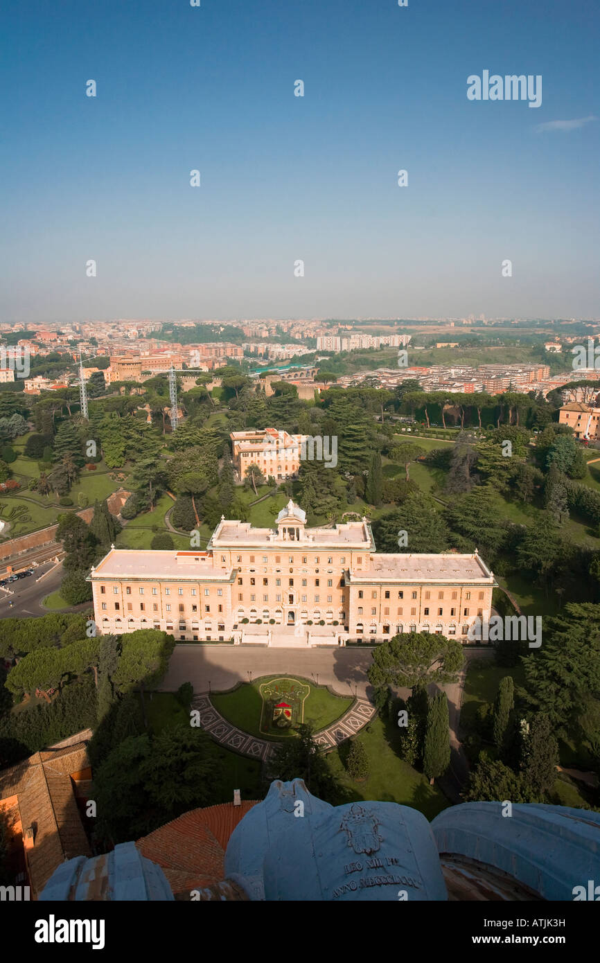 View from St Peter s Basilica dome Rome Italy Stock Photo - Alamy