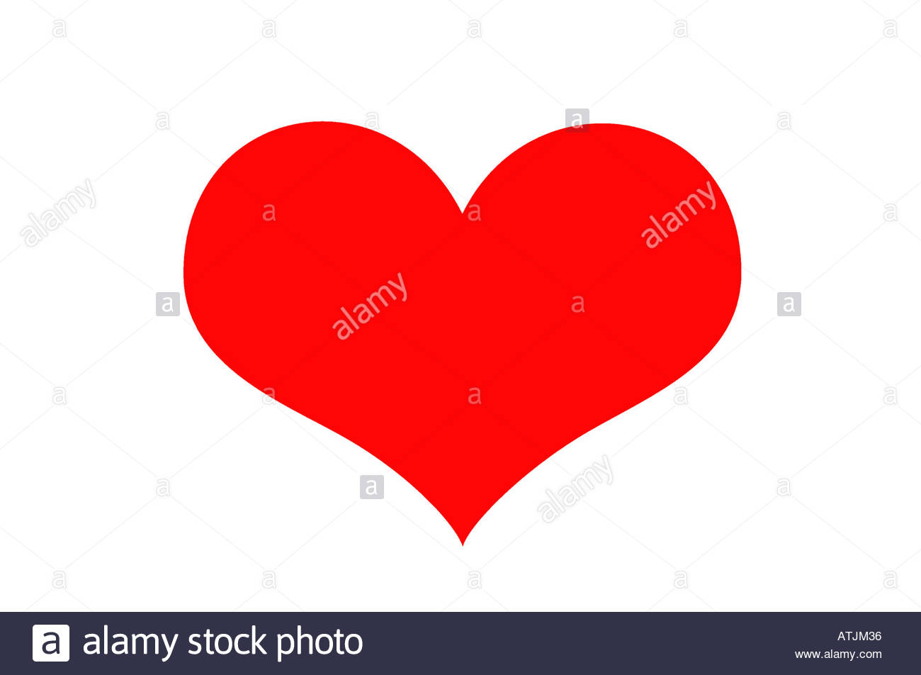 A red heart on a white background Stock Photo - Alamy