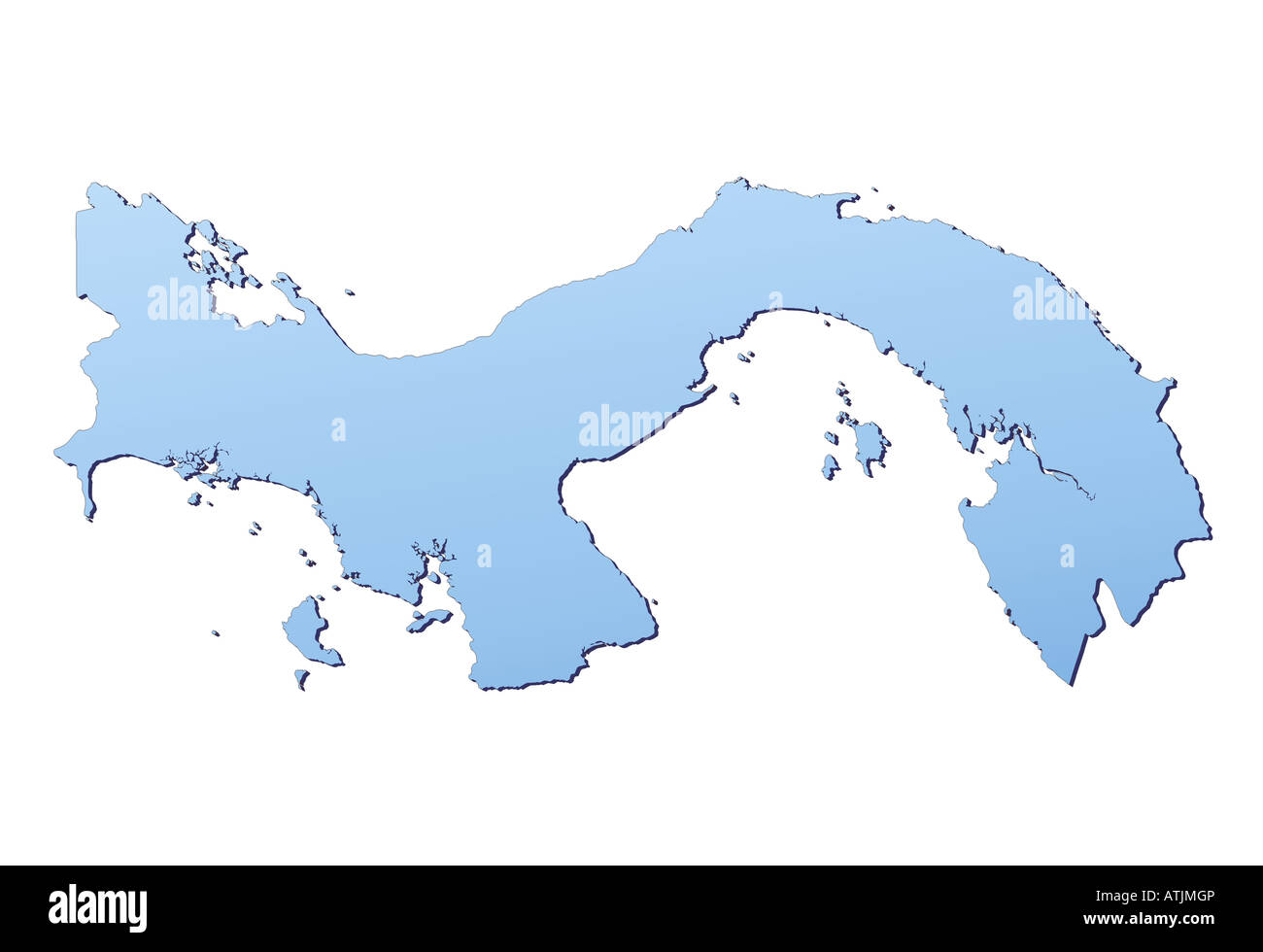 Panama map hi-res stock photography and images - Alamy