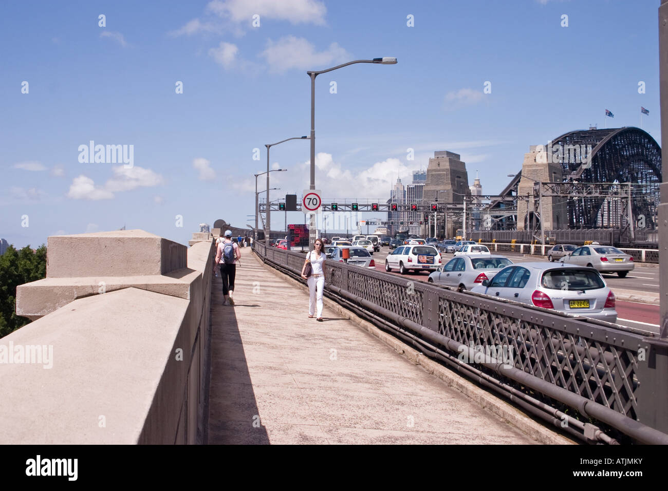The Northern approach to the Sydney Harbour bridge Stock Photo - Alamy