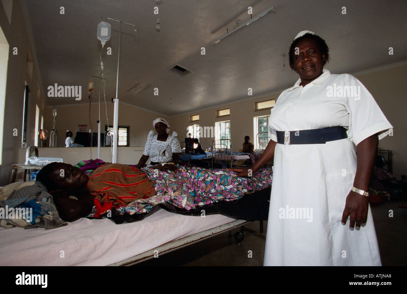 Nurse and patient at health clinic, Uganda Stock Photo - Alamy