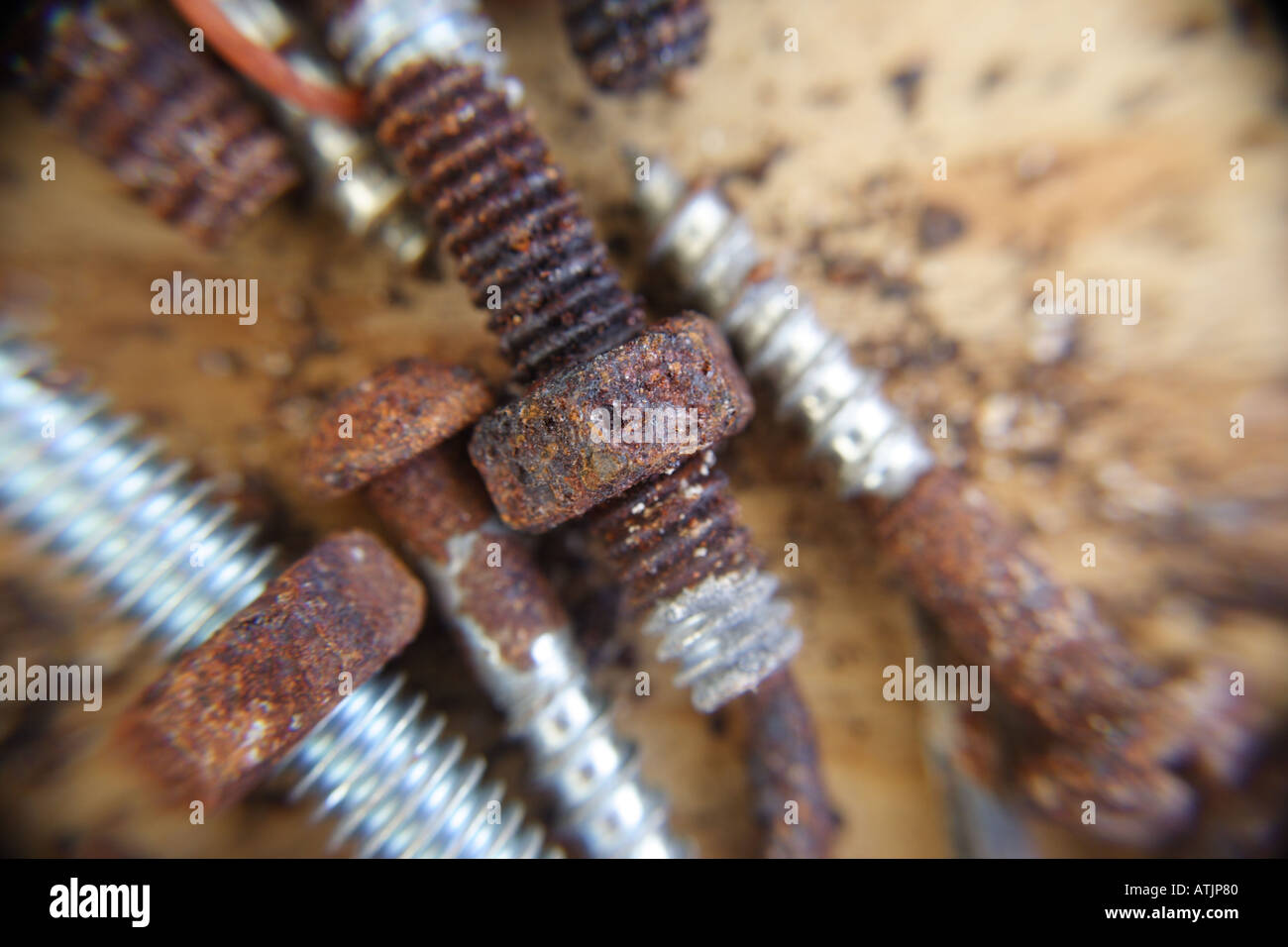 RUSTY NUT AND BOLT Stock Photo - Alamy