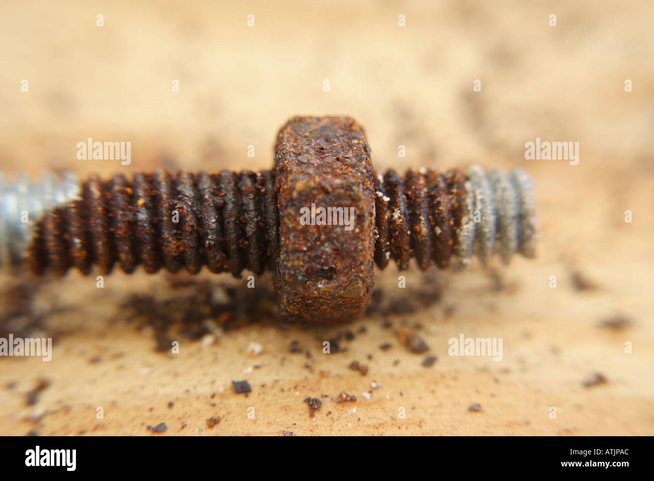 RUSTY NUT AND BOLT Stock Photo - Alamy