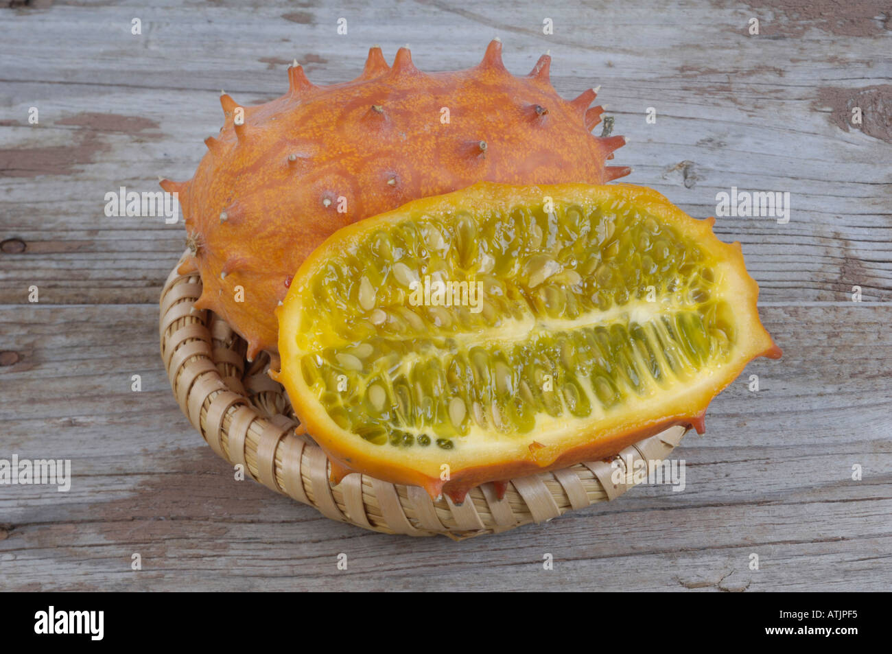 African Horned Cucumber / Kiwano Stock Photo - Alamy