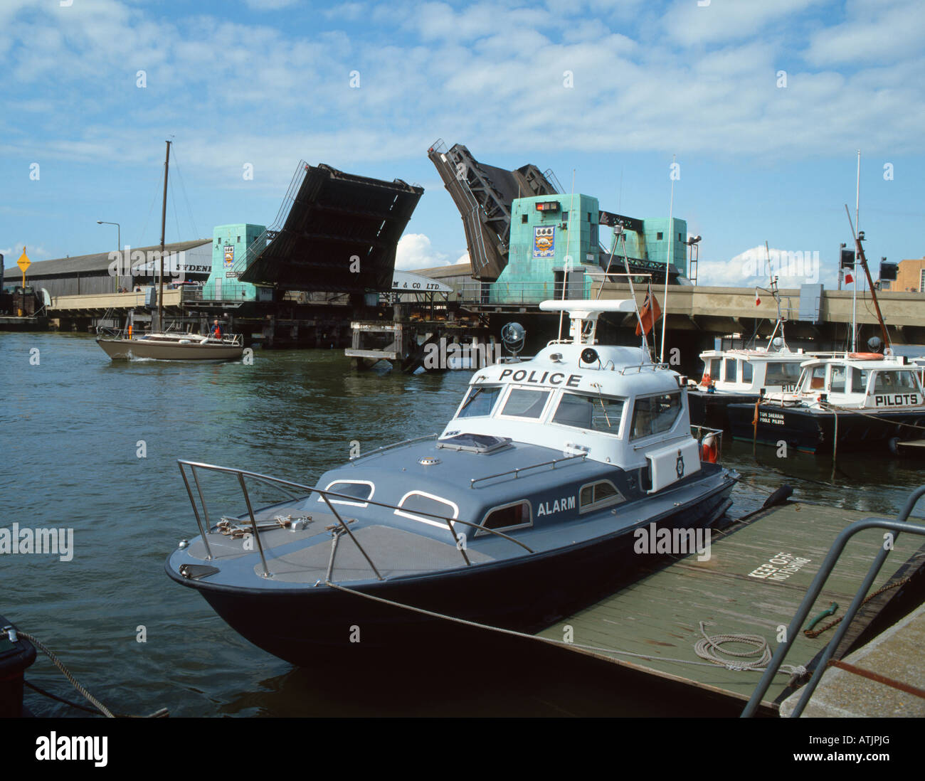 Police Patrol launch, Poole Harbour, Dorset, UK Stock Photo - Alamy