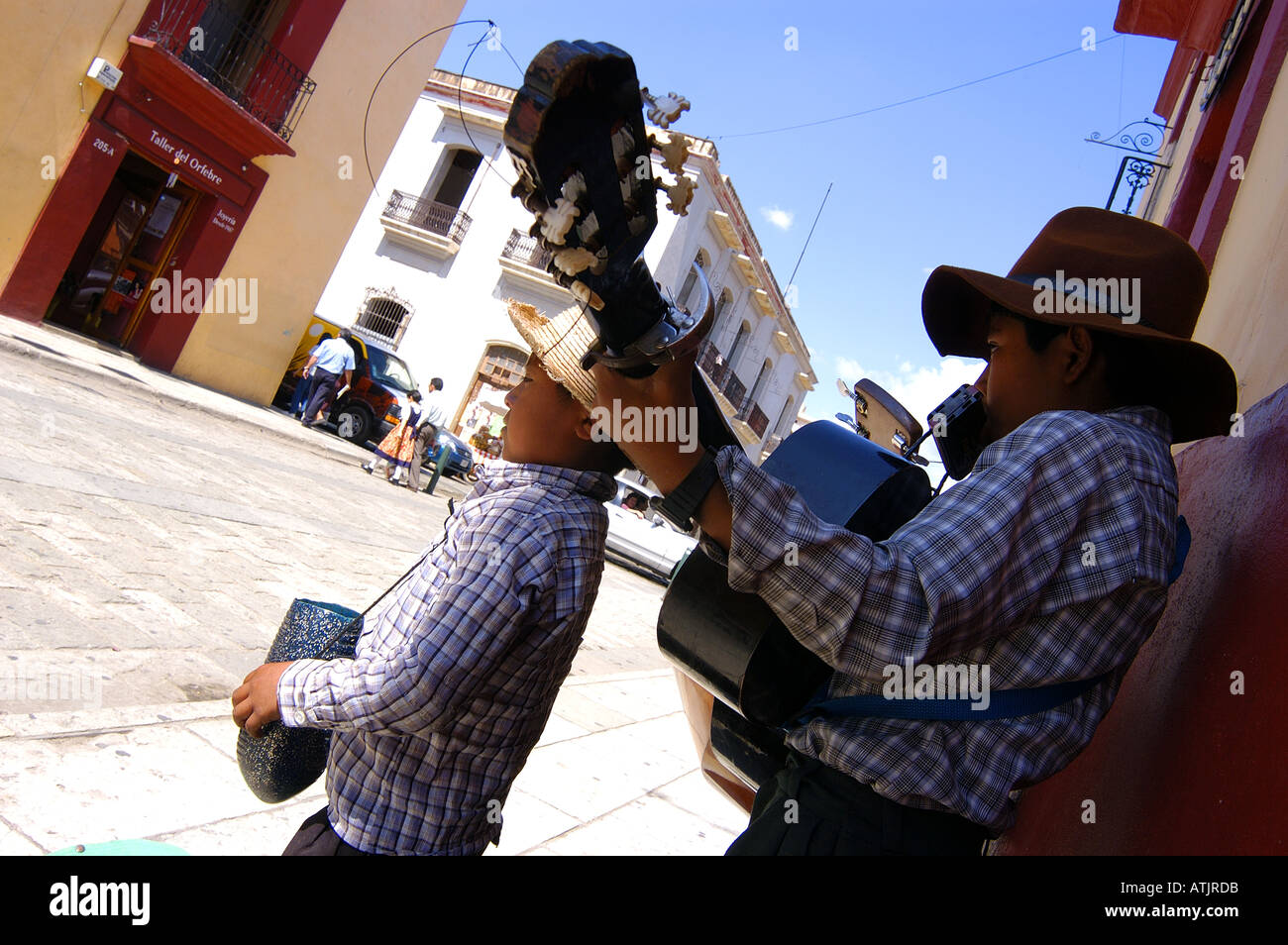 Kids Busking in Owacka Stock Photo - Alamy