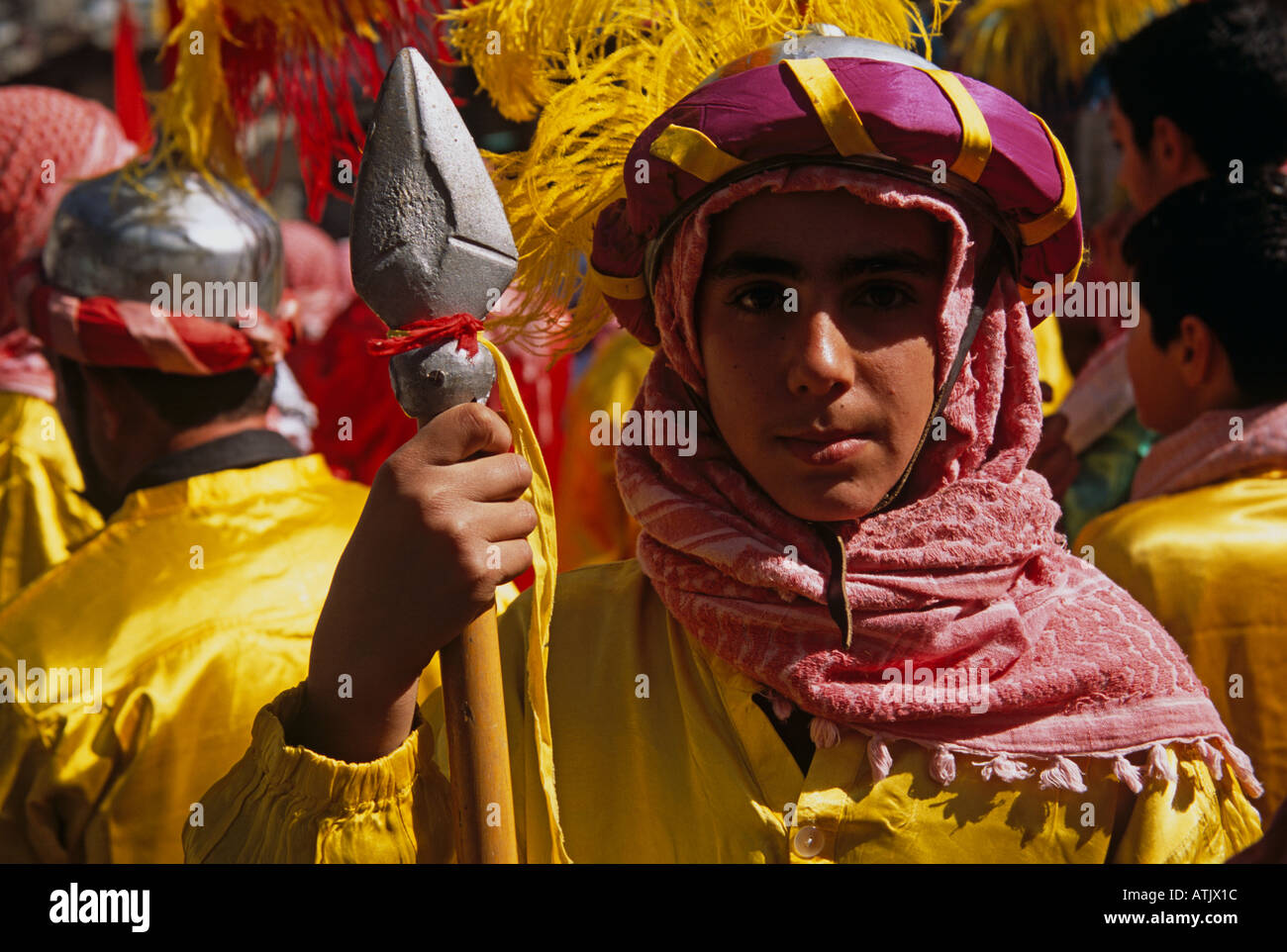 A Shia Muslim in Lebanon commemorates the Ashura on the tenth day of ...