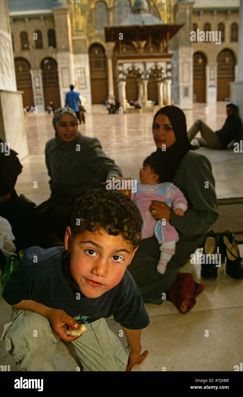 Muslim families in mosque Stock Photo - Alamy