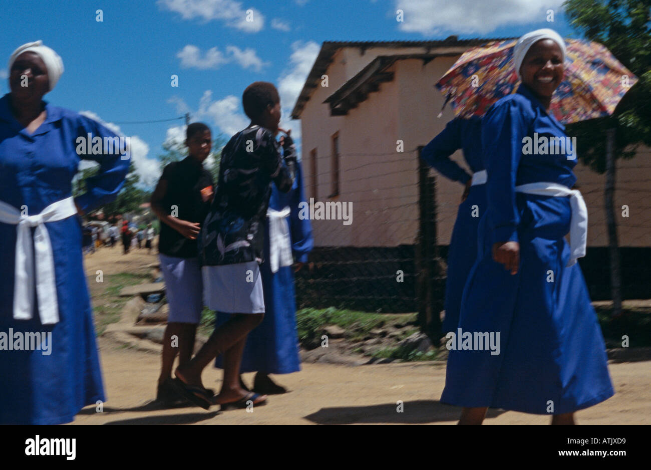 Women on their way to church in Soweto South Africa Stock Photo - Alamy