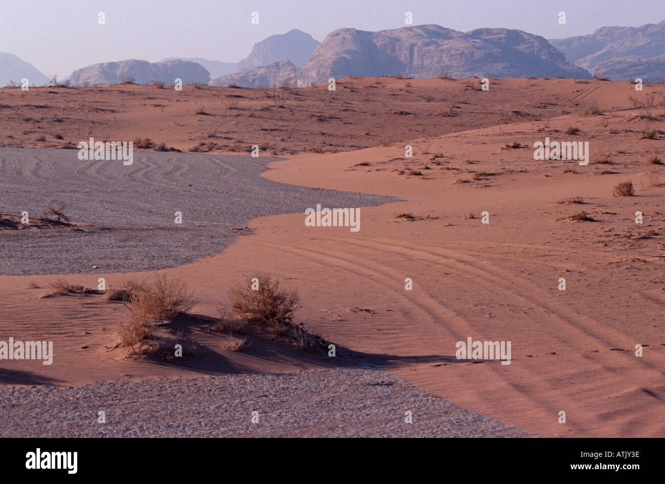 Sandstone rock formation, Wadi Rum, Jordan, Middle East Stock Photo - Alamy