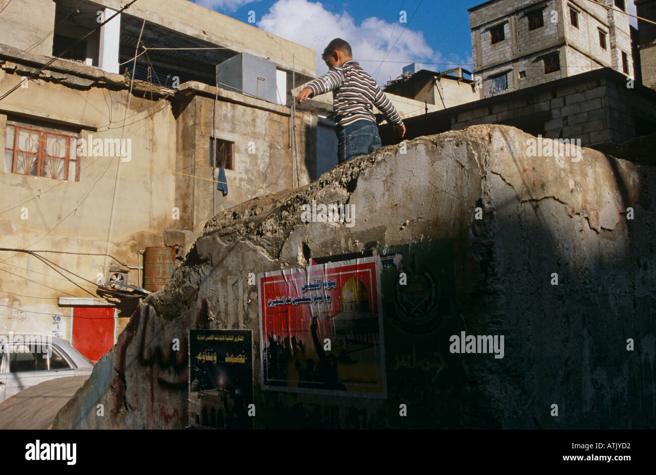 At the Shatila Palestinian refugee camp in Beirut Lebanon Stock Photo ...