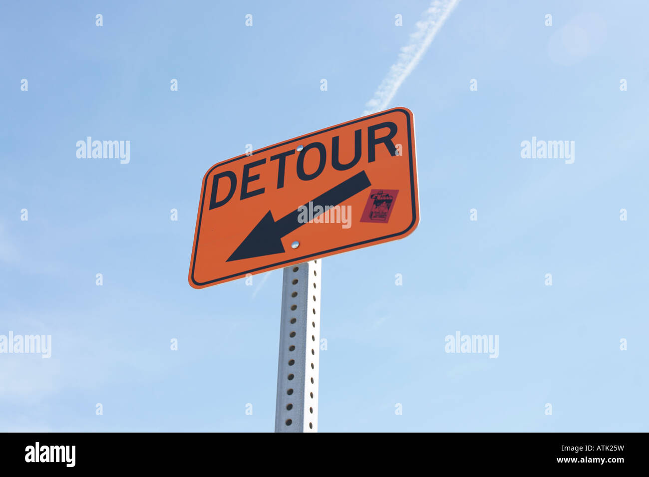 Traffic Detour Sign Stock Photos & Traffic Detour Sign Stock Images - Alamy