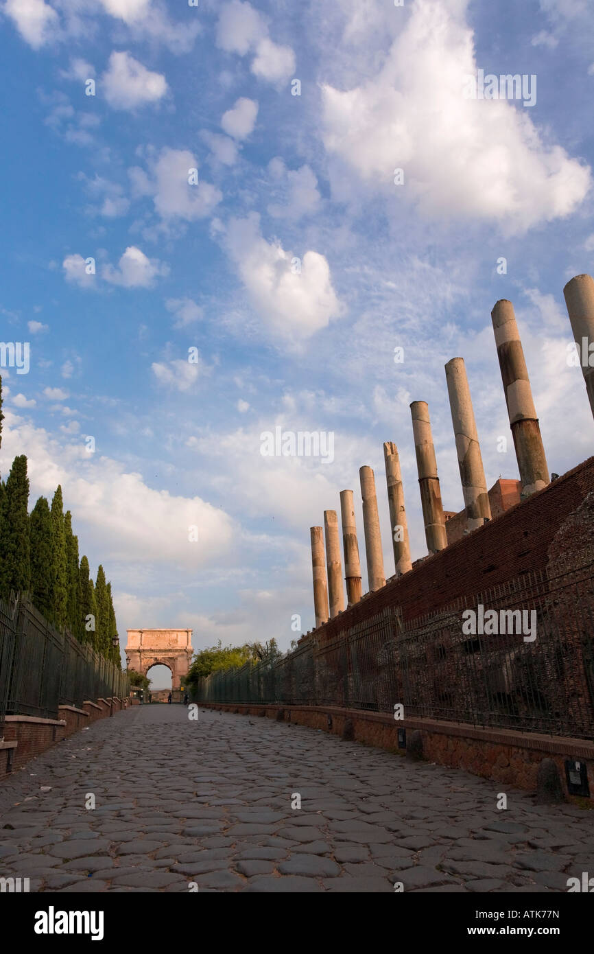 Ancient rome via sacra roman hi-res stock photography and images - Alamy