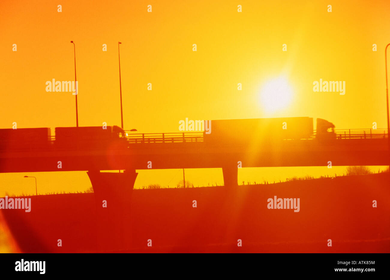 M62 m1 motorway junction hi-res stock photography and images - Alamy