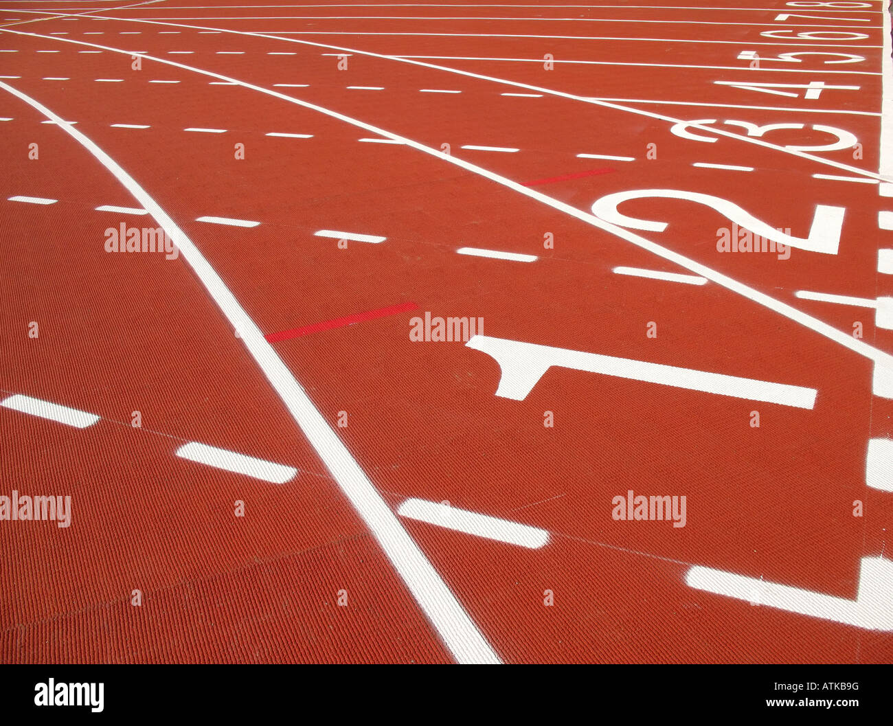 Athletic Running Track Stock Photo - Alamy
