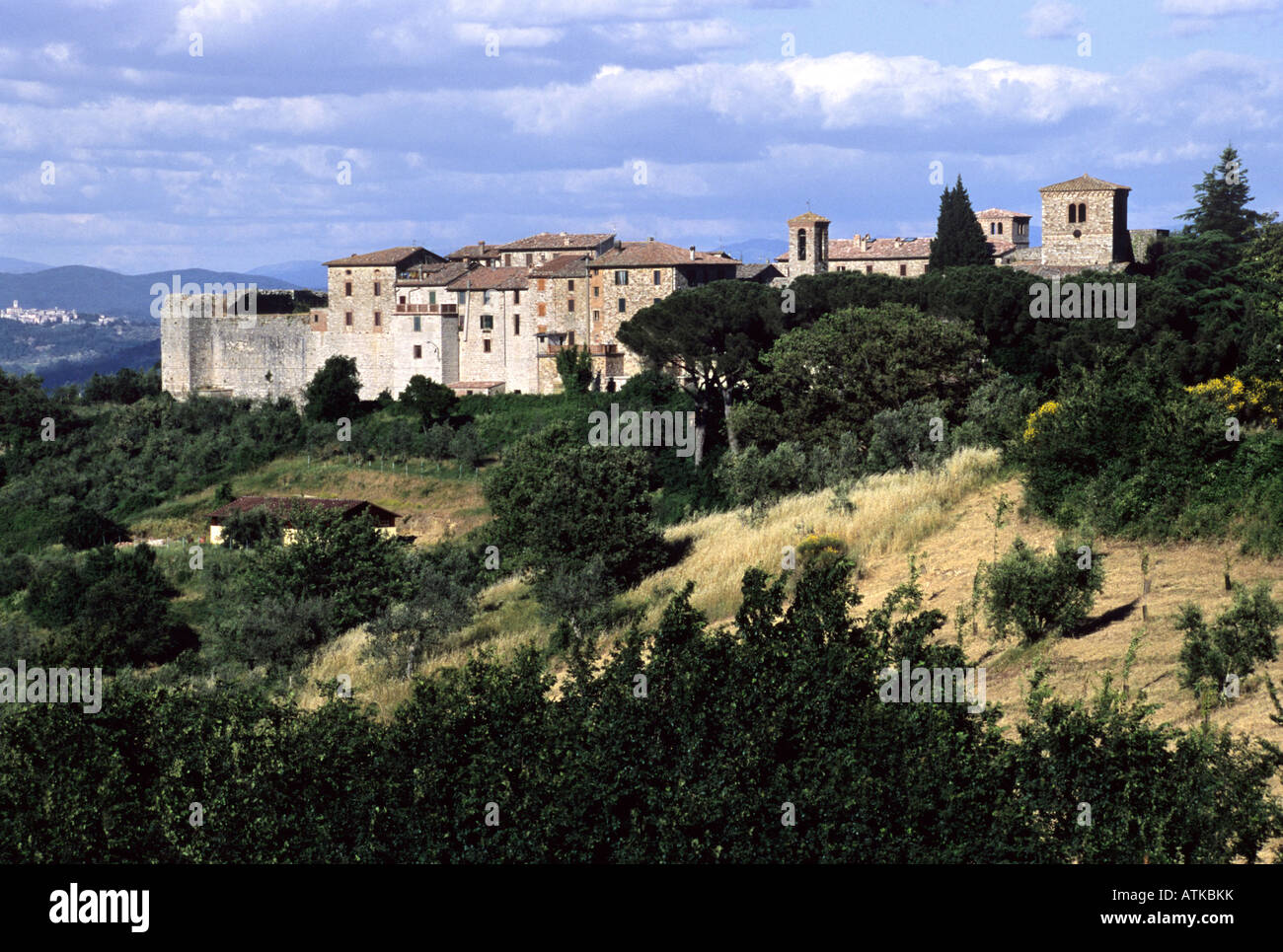 Italy - Collelungo castle - San Venanzo - Umbria Stock Photo - Alamy