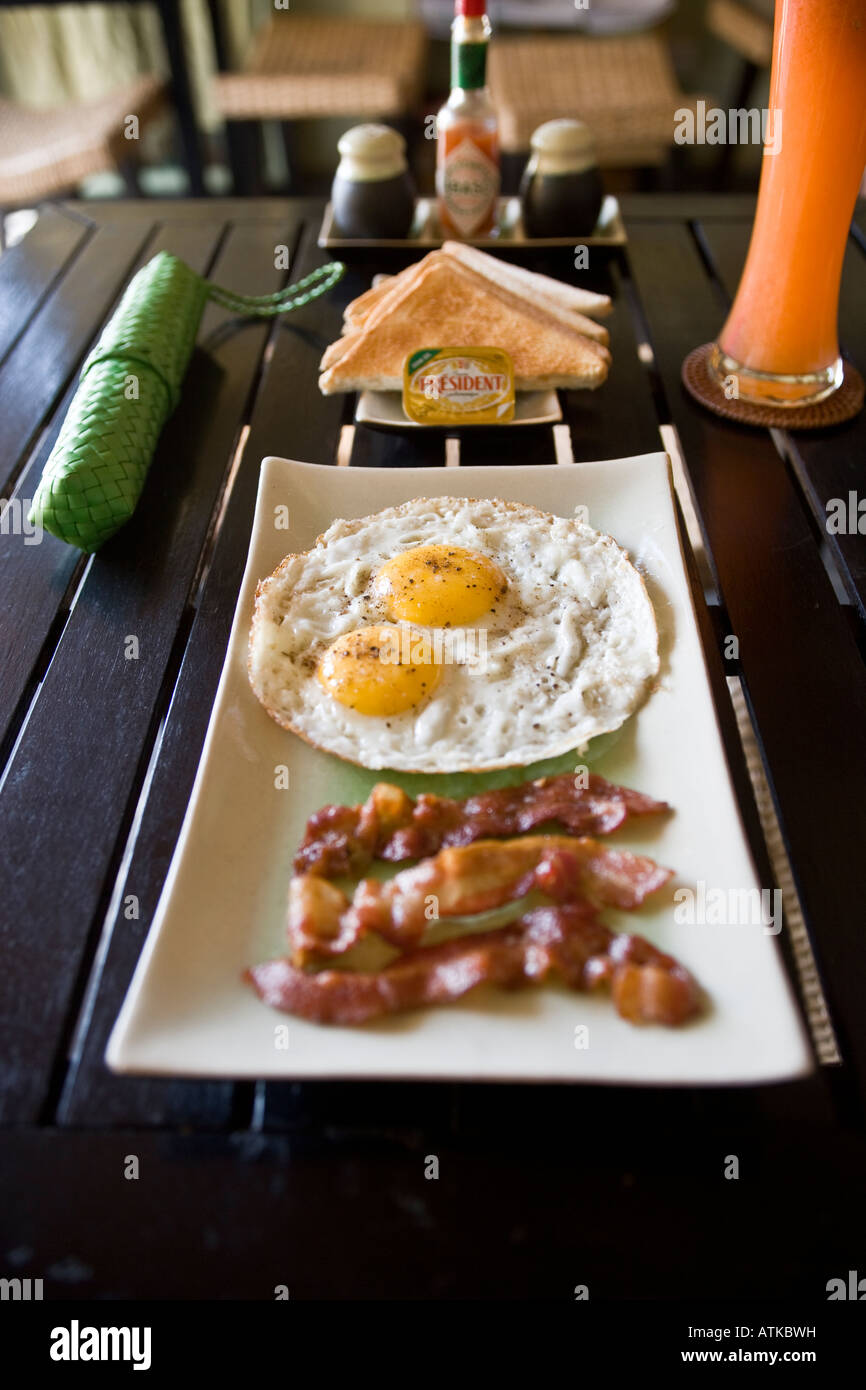 Western Breakfast Phnom Penh Cambodia Stock Photo - Alamy