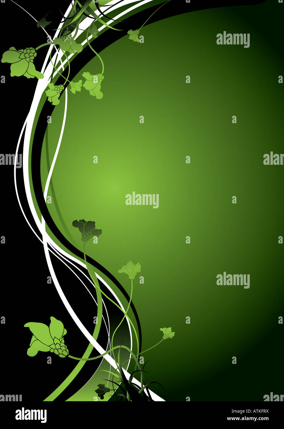 nature inspired background image with floral elements Stock Photo - Alamy