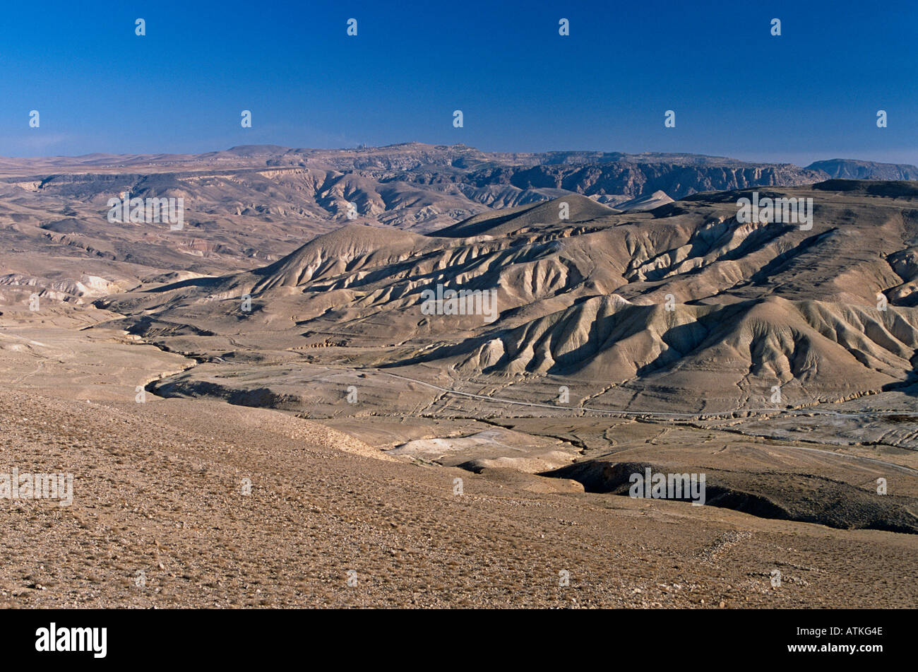 Barren countryside of Jordan, Middle East Stock Photo - Alamy