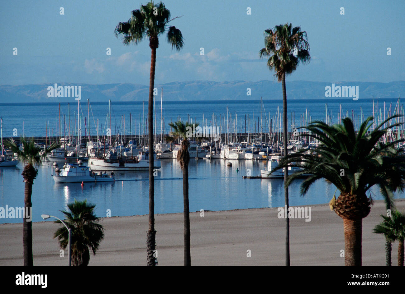Yacht harbour / Santa Barbara Stock Photo - Alamy