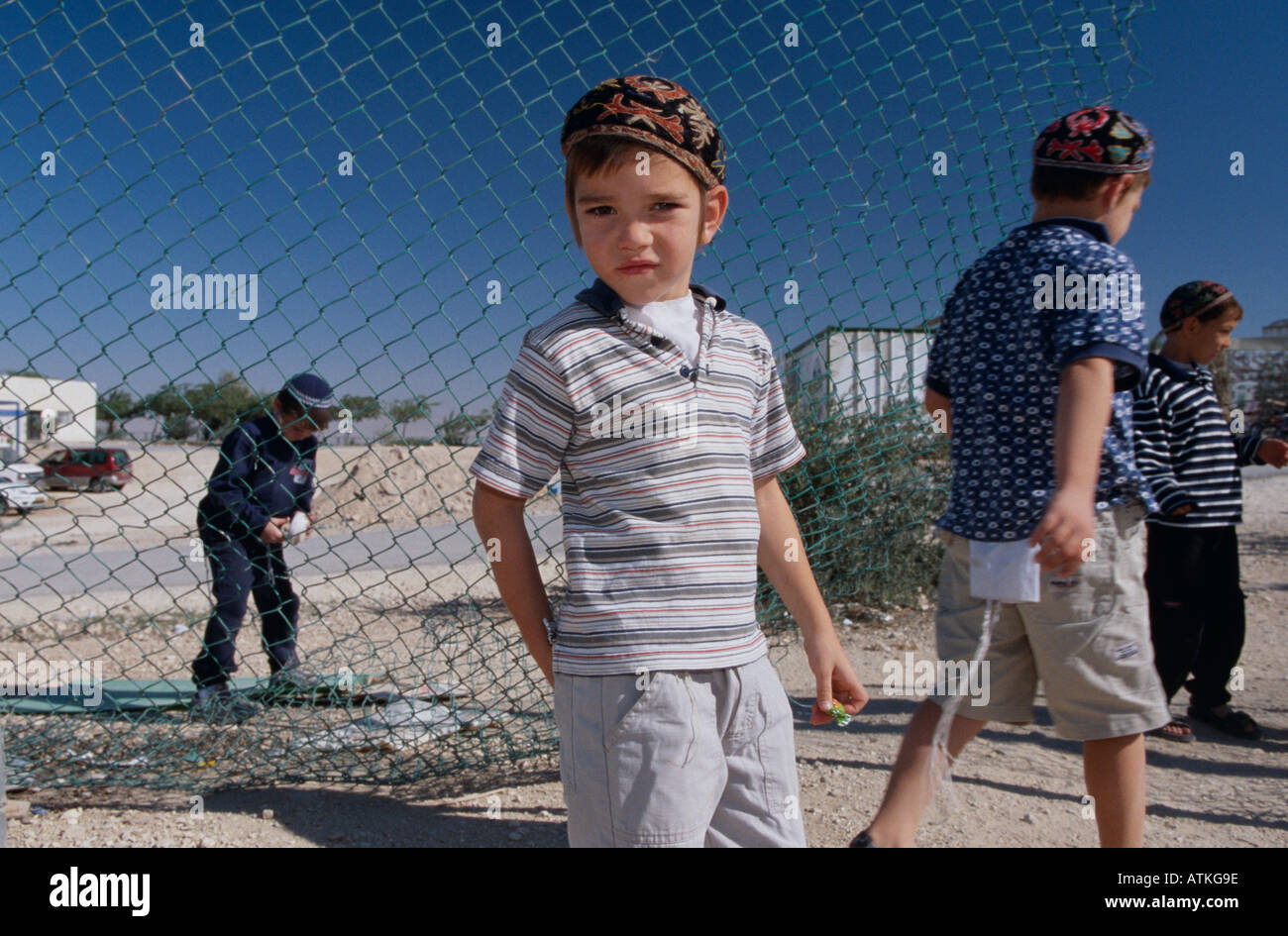 Children playing in Jewish settlement, Jericho Stock Photo - Alamy