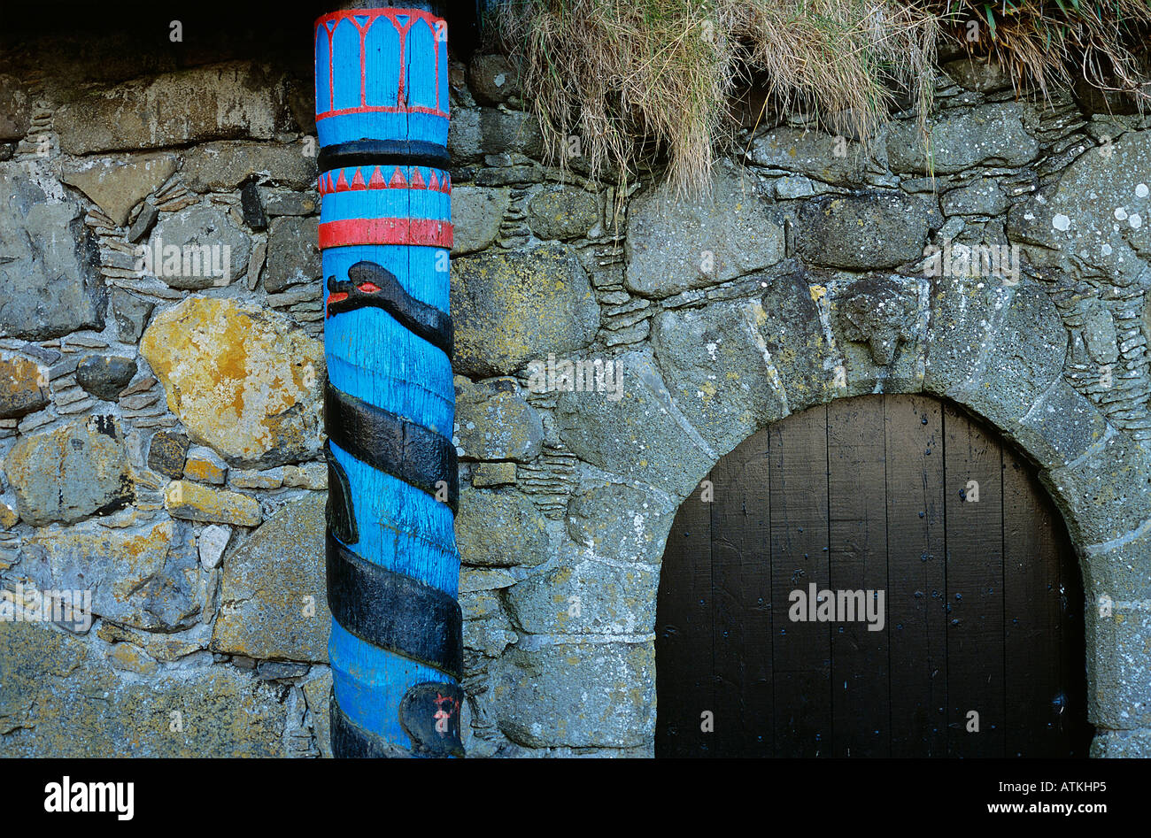 Viking remains in Kirkjubö in the Faroe Islands Stock Photo - Alamy