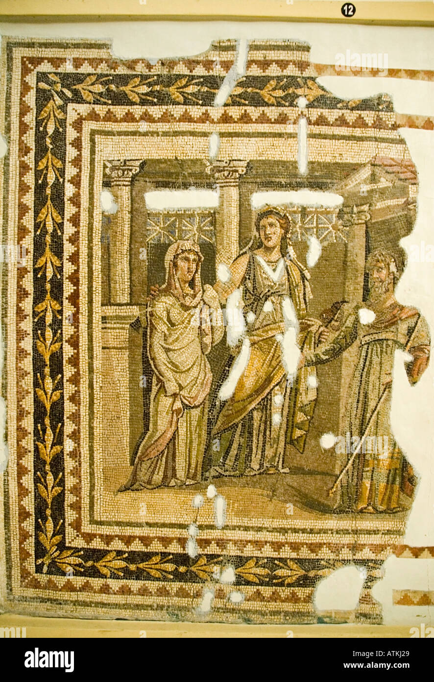 Iphigeneia in Aulis mosaic, 3 rd third century AD, Hatay Museum ...