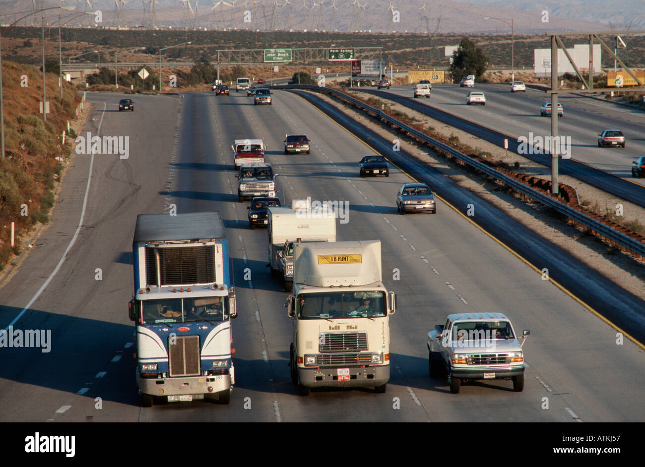 Vehicles on Highway Stock Photo - Alamy