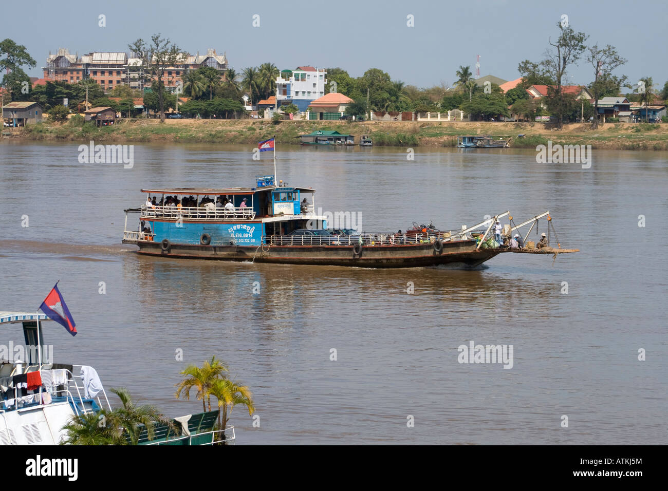 River Boat Tonle Sap River Phnom Penh Cambodia Stock Photo - Alamy