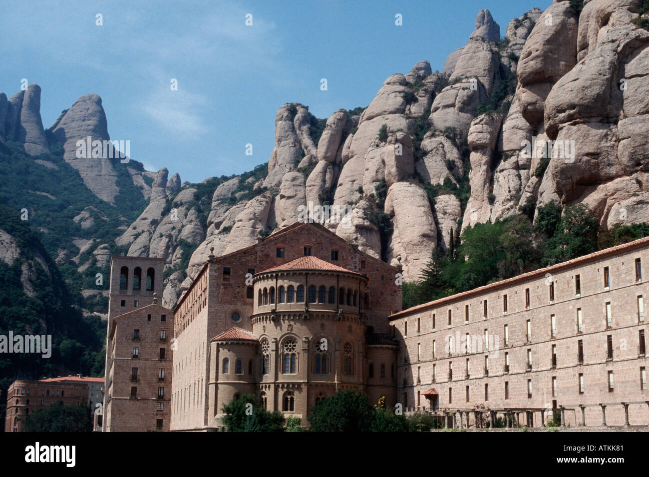 Benedictine monastery / Montserrat Stock Photo - Alamy