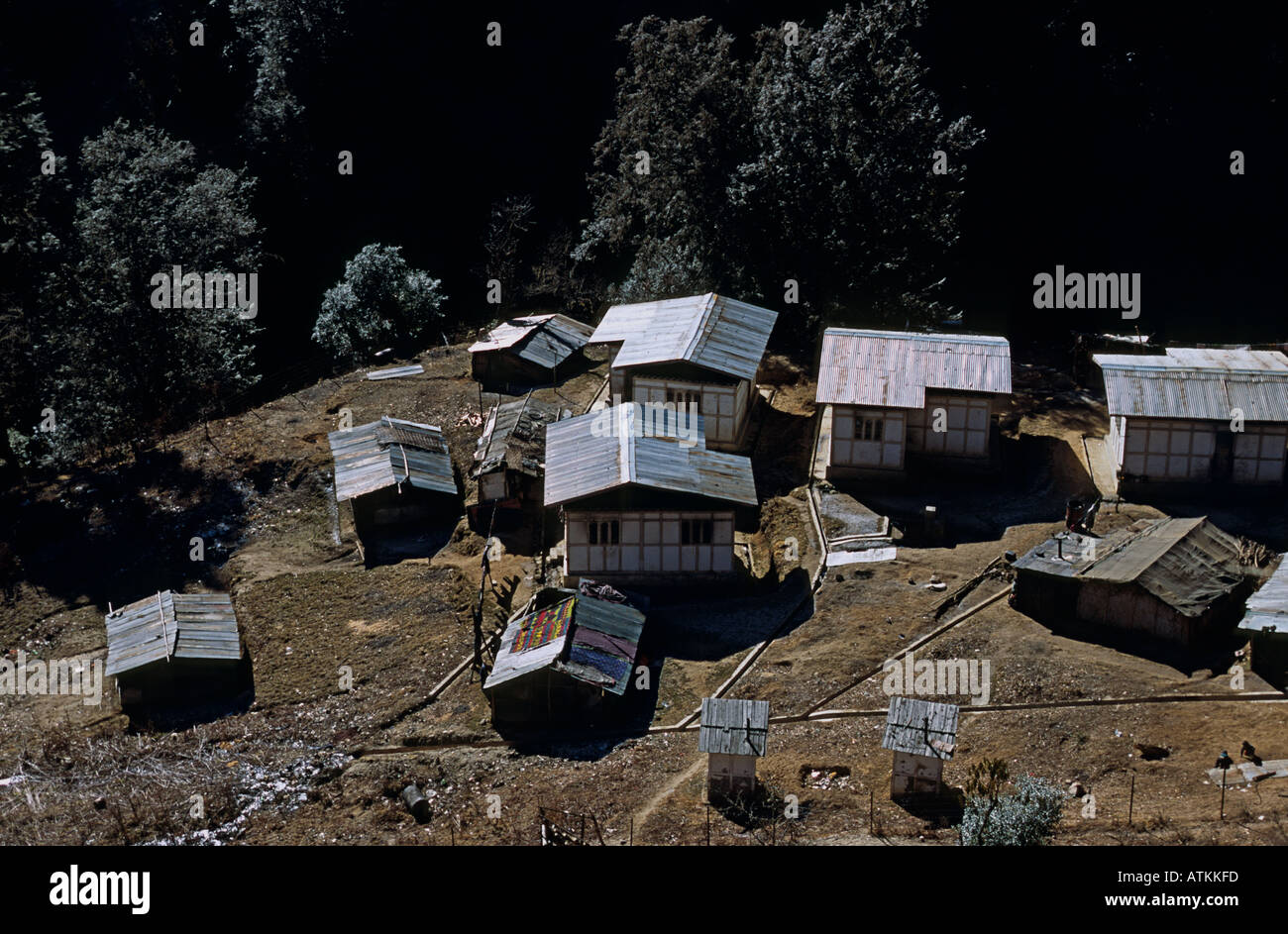 Traditional bhutanese house in rural hi-res stock photography and ...