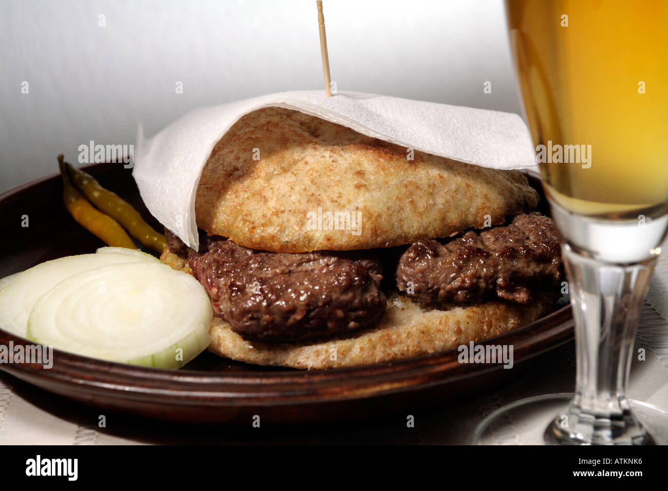 Cevapcici or Cevapi - Fast Food of Balkans Stock Photo - Alamy