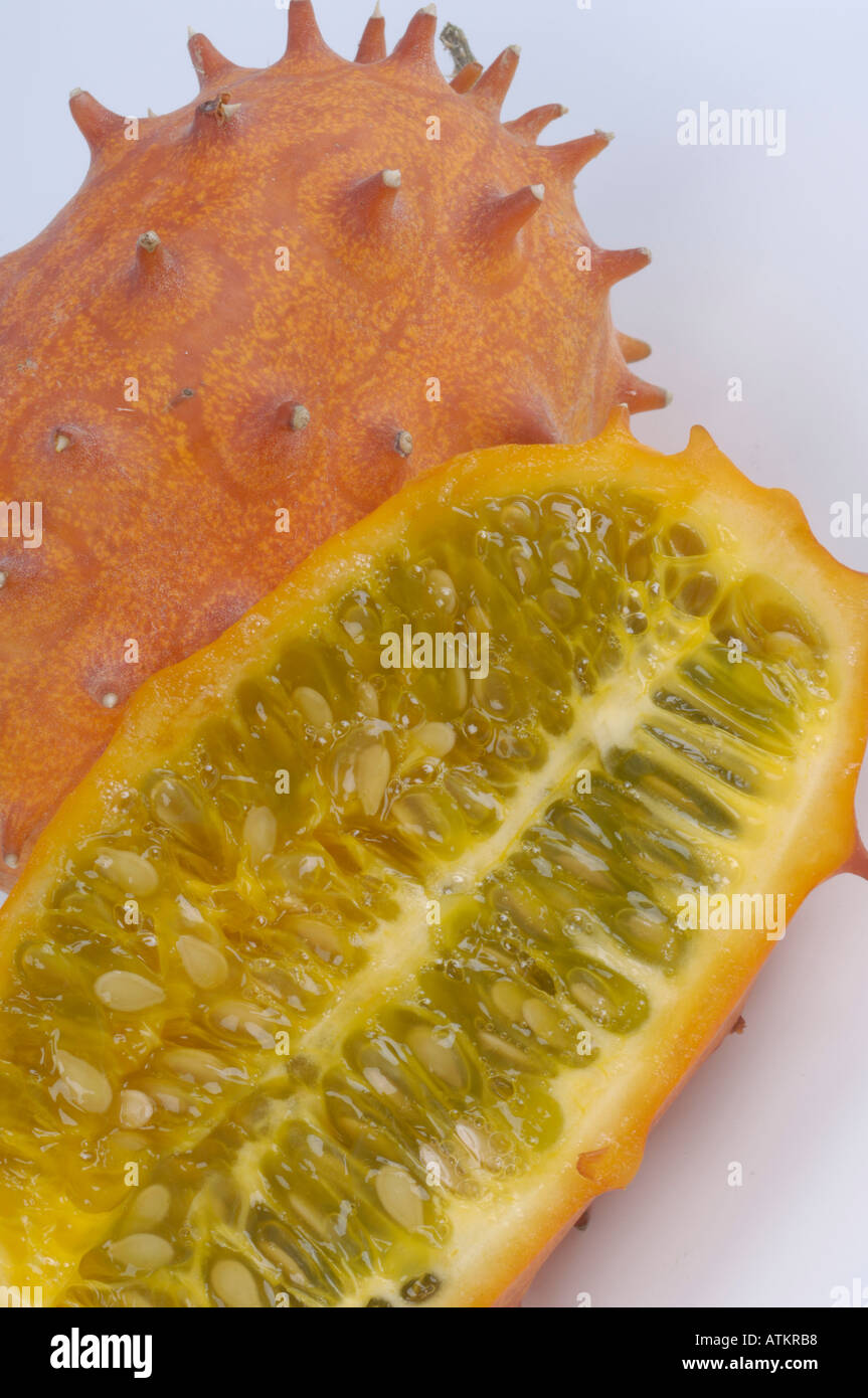 African Horned Cucumber / Kiwano Stock Photo - Alamy