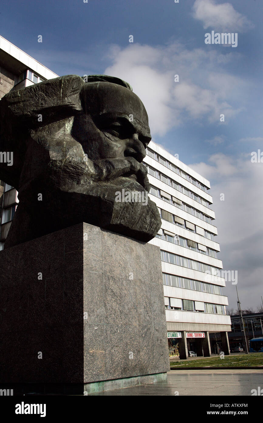 memorial of Karl Marx in Chemnitz Stock Photo - Alamy