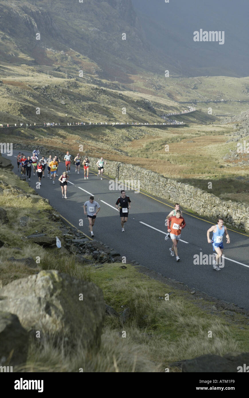 Runners compete in the great north run hi-res stock photography and ...