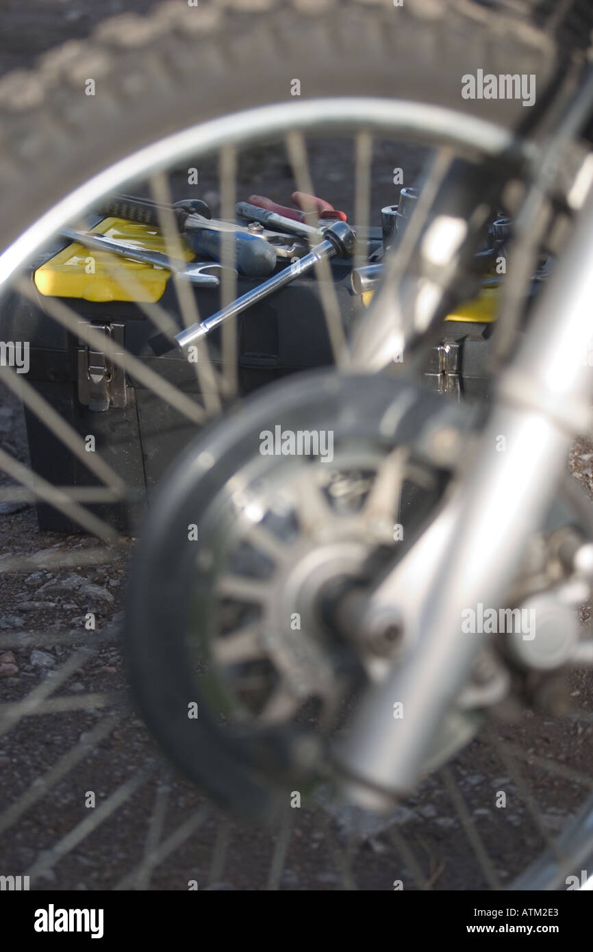 Motorcycle Maintenance UK Stock Photo - Alamy