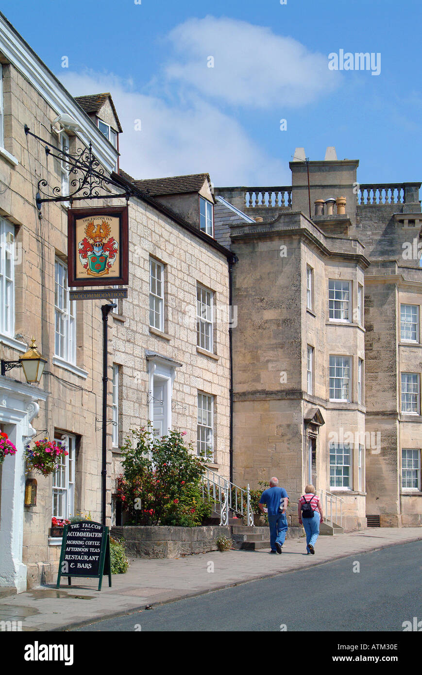 Painswick Village The Cotswolds England RM1 Stock Photo - Alamy