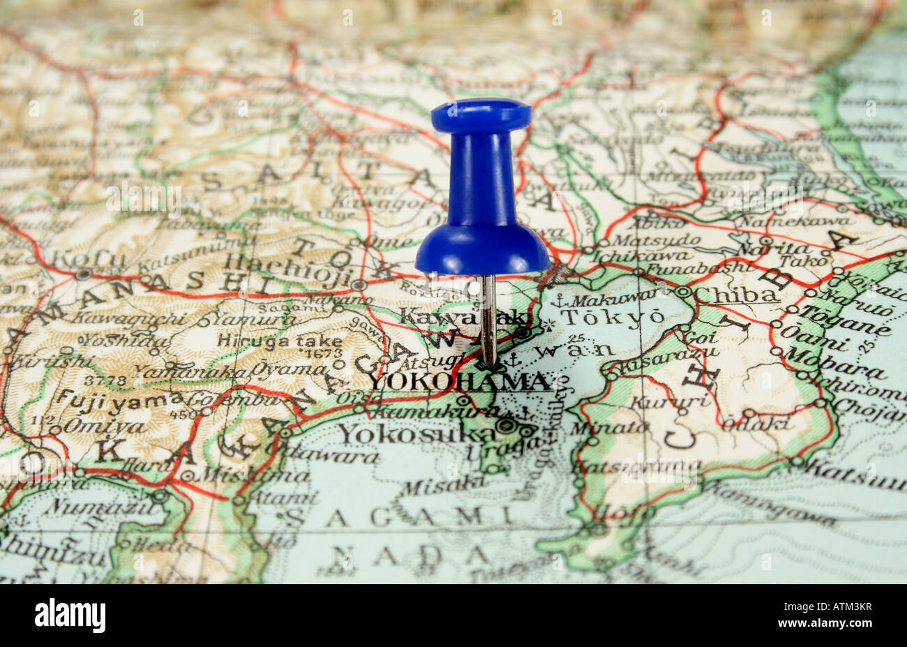 Map of yokohama hi-res stock photography and images - Alamy