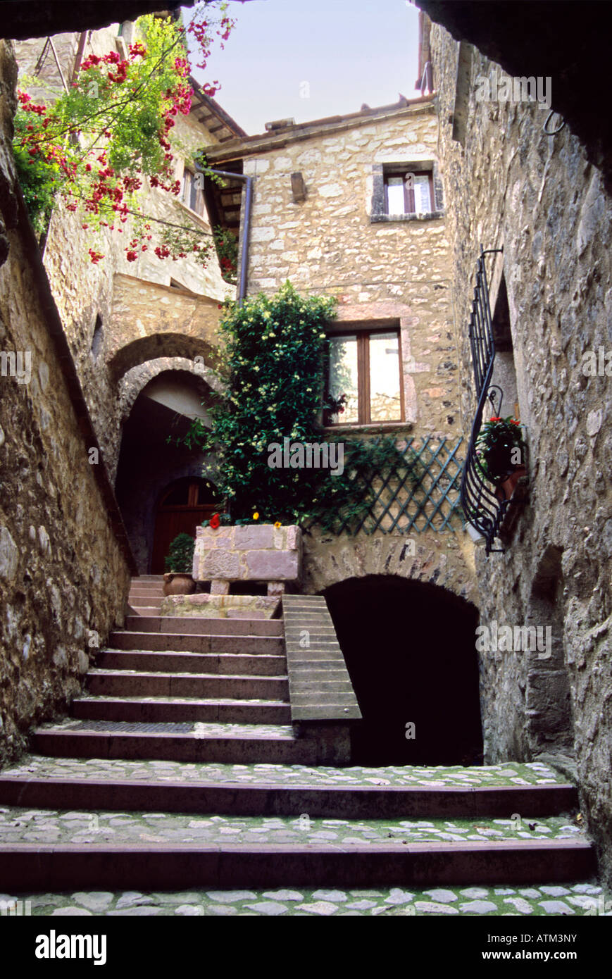 Italy - Vallo di Nera, Umbria Stock Photo - Alamy