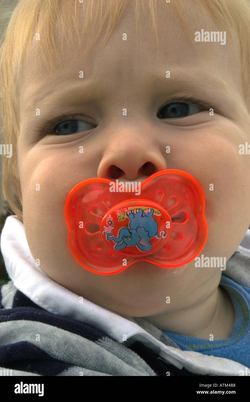 baby with pacifier Stock Photo - Alamy