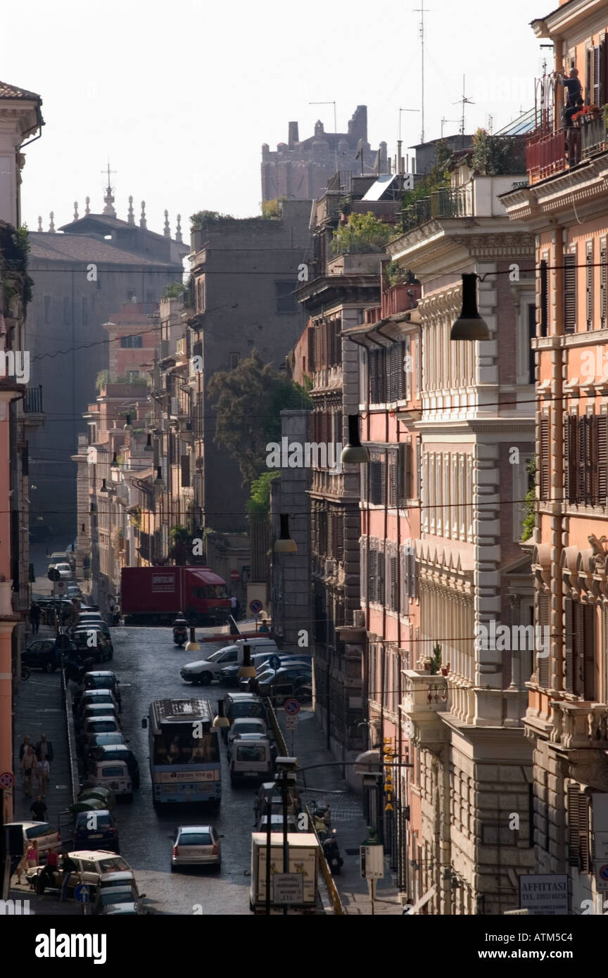 Busy intersection rome italy hi-res stock photography and images - Alamy