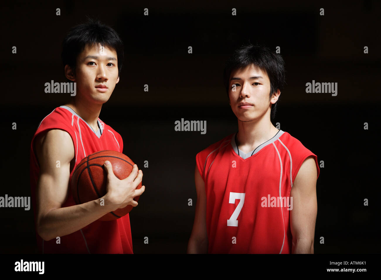 Two young Asian basketball players Stock Photo - Alamy