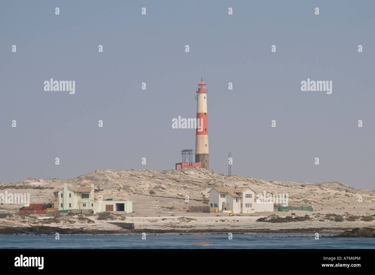 Diaz Point LIghthouse near Luderitz Namibia from the Atlantic Ocean ...