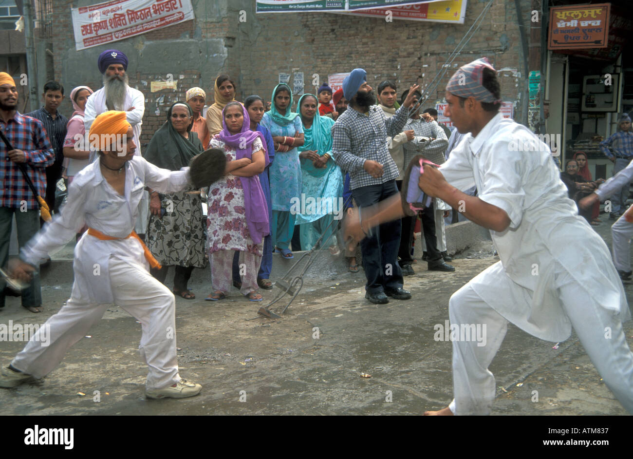 Sikh warriors celebrating Guru Nanak s birthday by demonstrating the ...